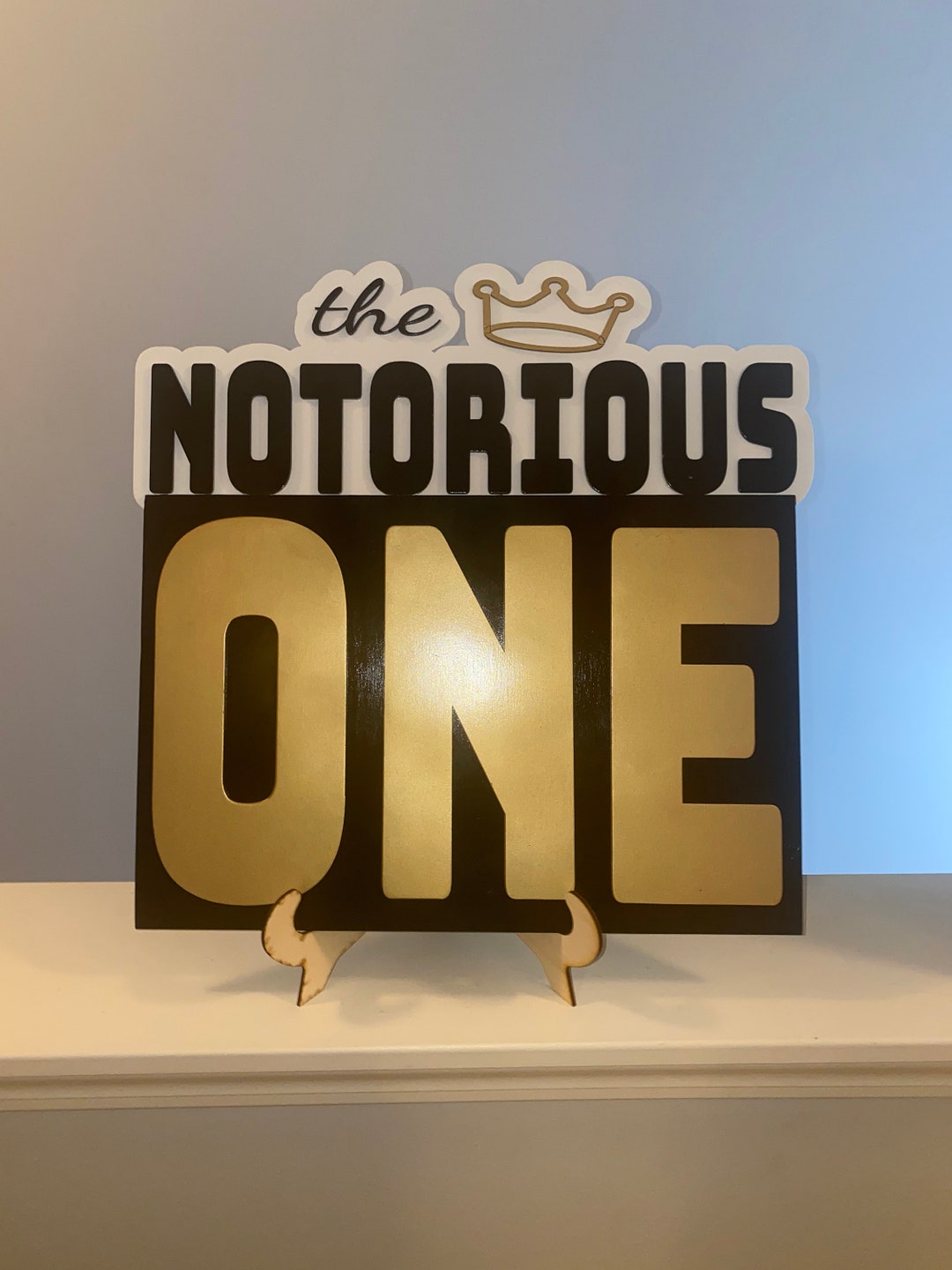 The Notorious One Birthday Sign - Etsy