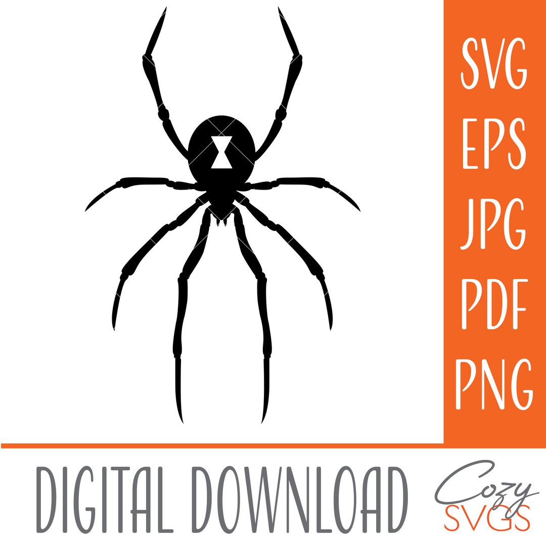 Black Widow Spider Cut File, SVG File, Halloween SVG, Digital Download ...