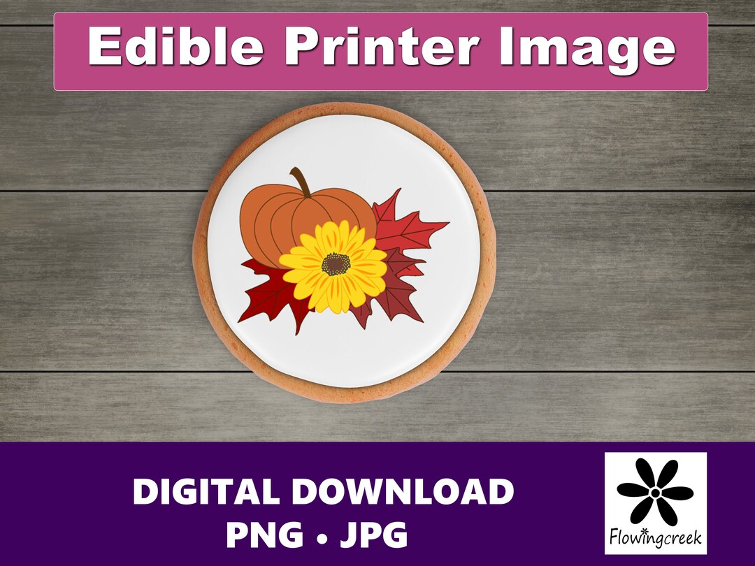 Fall Leaf, Pumpkin, and Sunflower Cluster Clip Art Digital File for ...