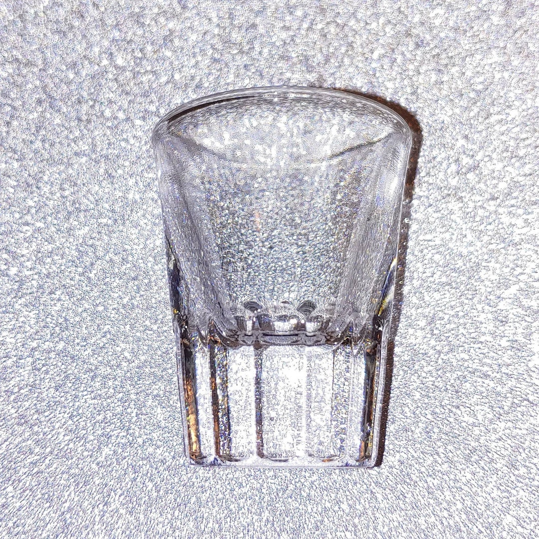 1 Vintage - One Ounce Heavy Bottom Traditional Shot Glass. Faceted Base ...