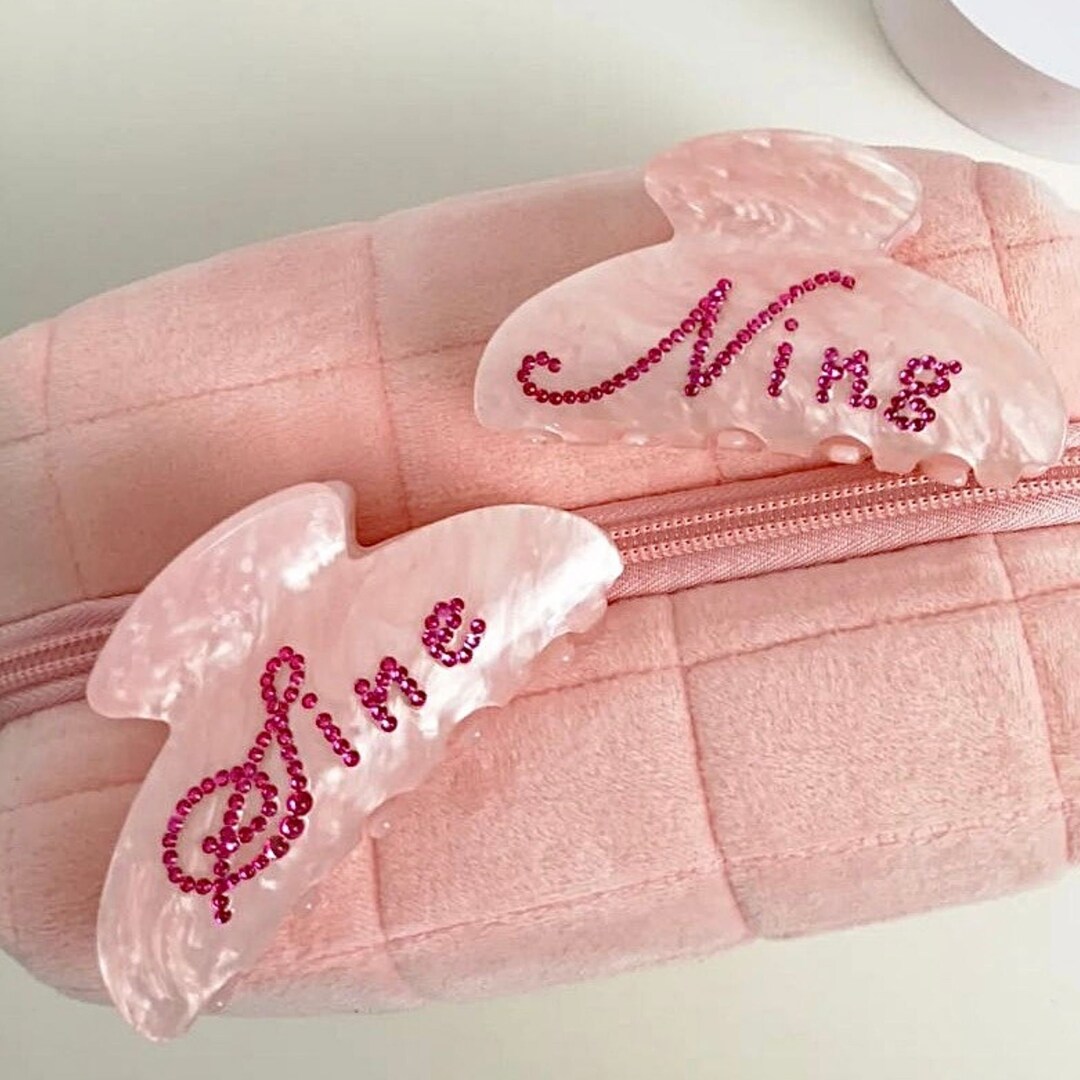 Custom Name Hair Clips - Original Design Diamond Hair Pins Customizable ...