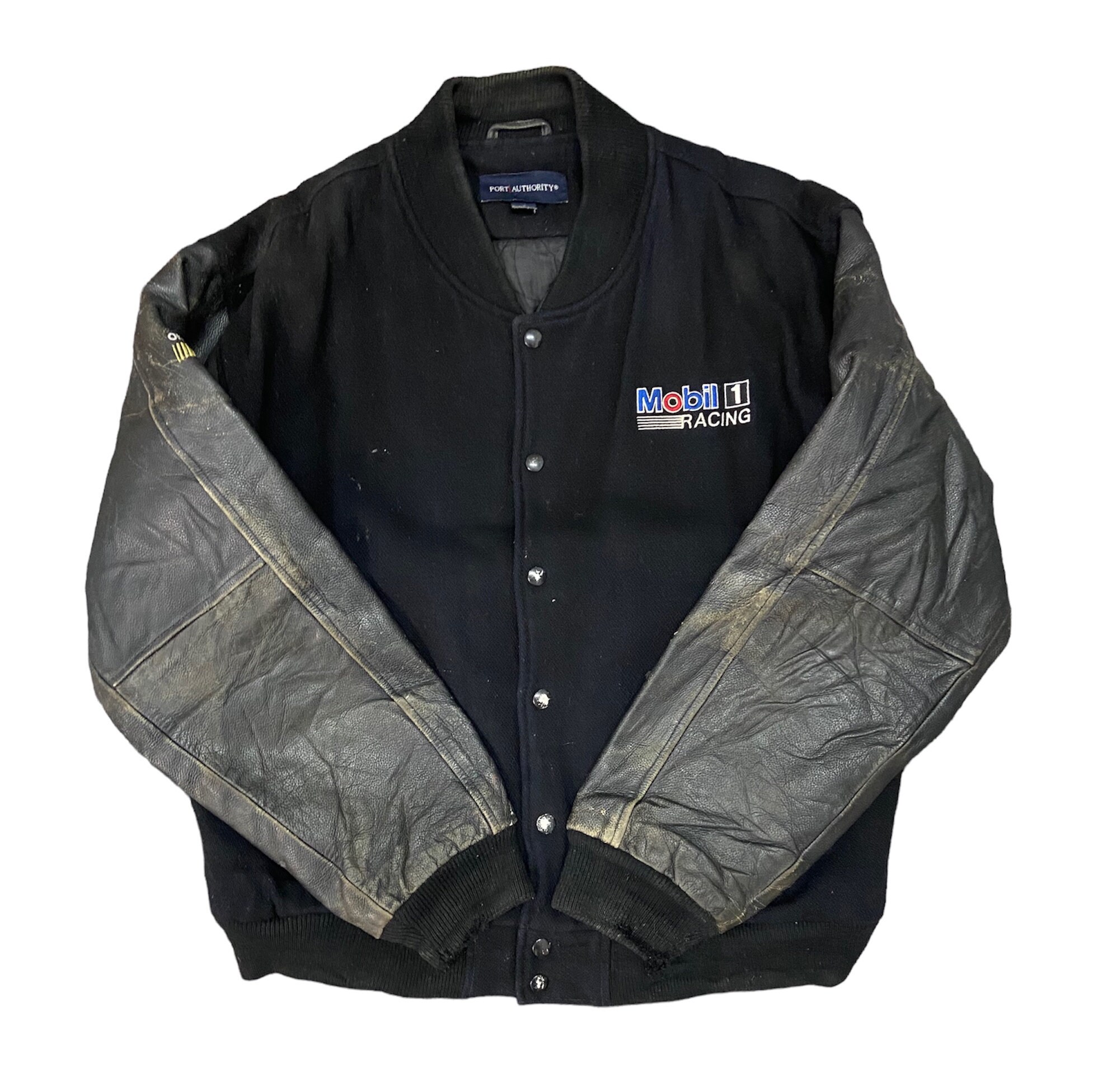Vintage Nascar Mobil One Oil Racing Varsity Jacket - Etsy