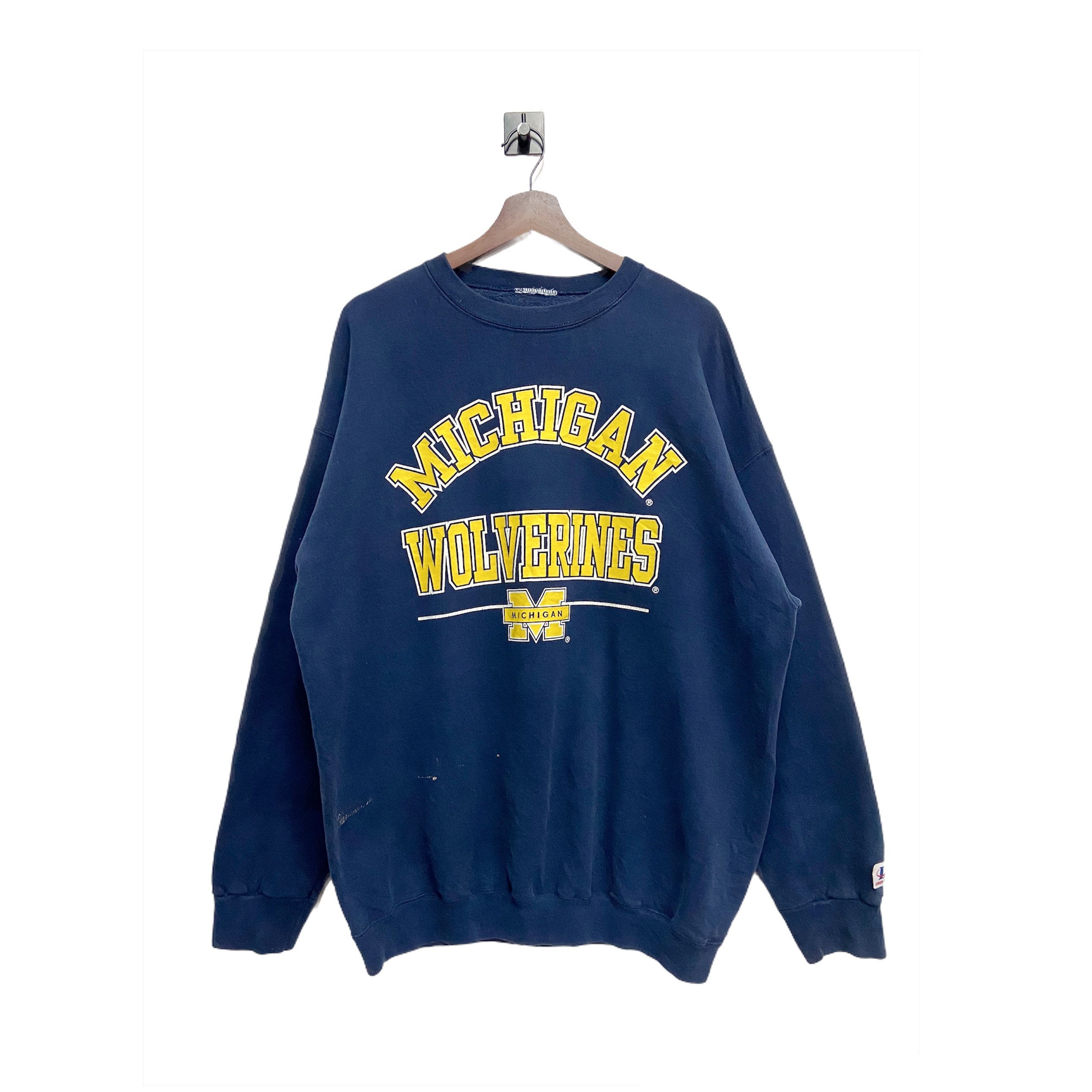 Vintage Logo Athletic Michigan Wolverine Sweatshirt Size XL - Etsy