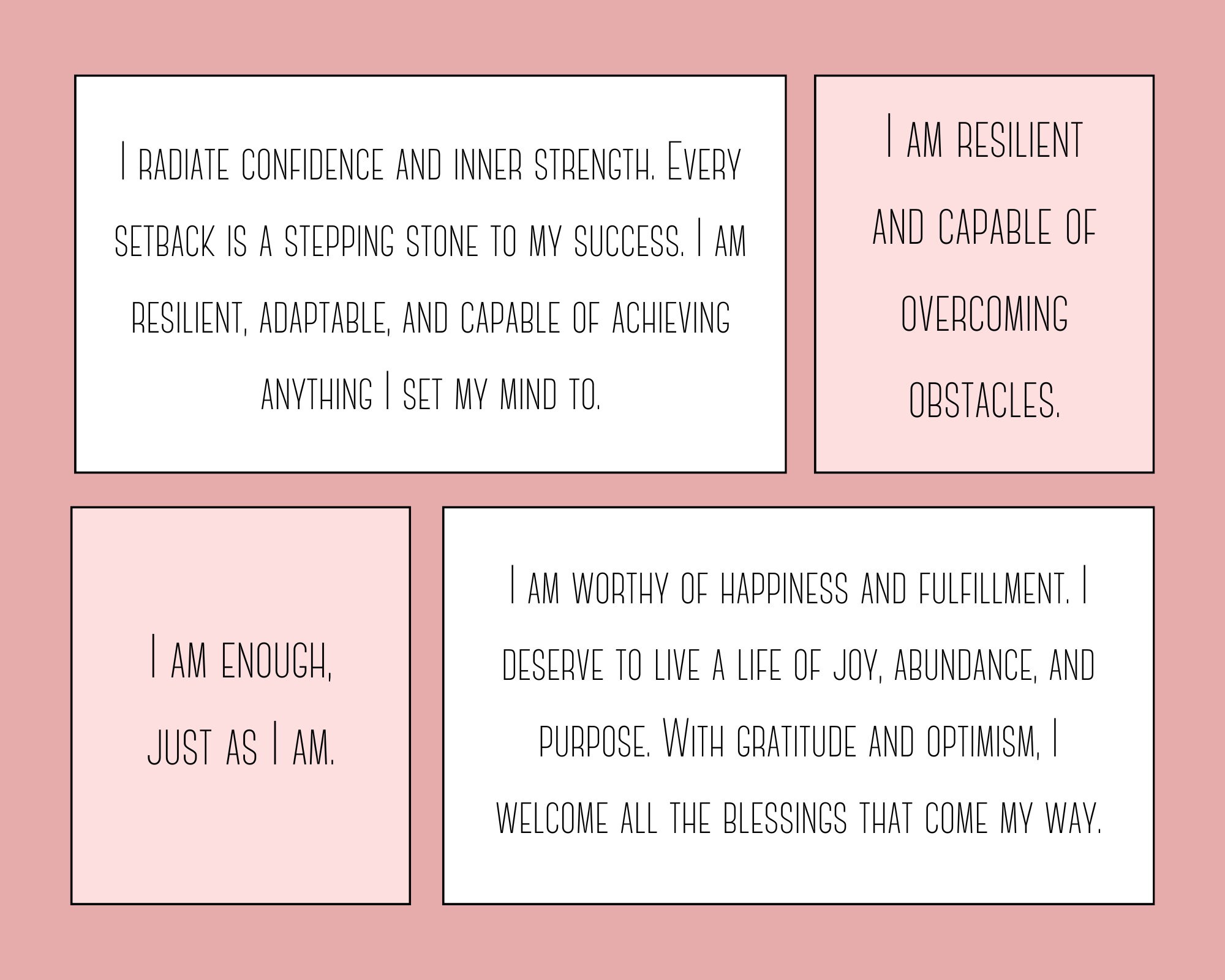 Printable Positive Affirmation Cards - Etsy