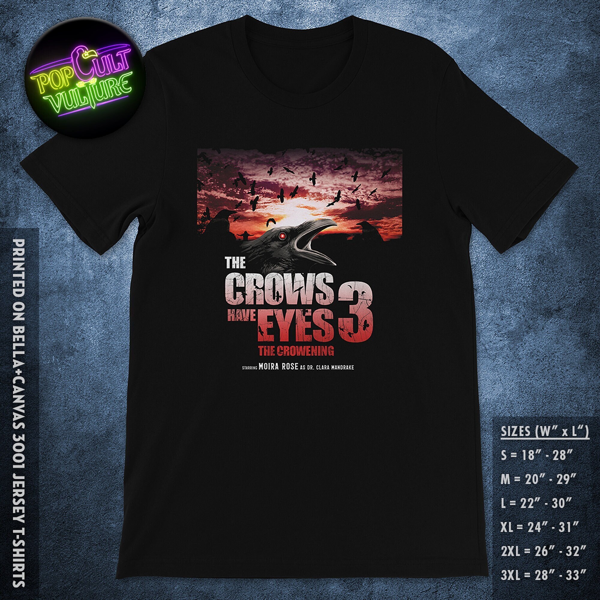The Crows Have Eyes 3 (version 1) - Unisex Jersey Short Sleeve Tee - Etsy