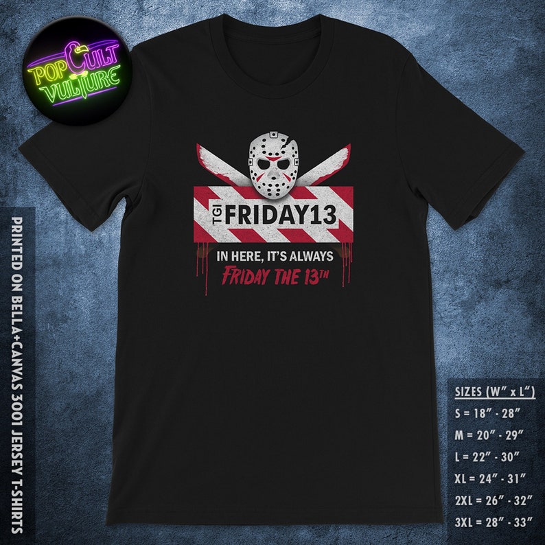 Jason Friday the 13th Parody Tee TGIF Halloween - Etsy