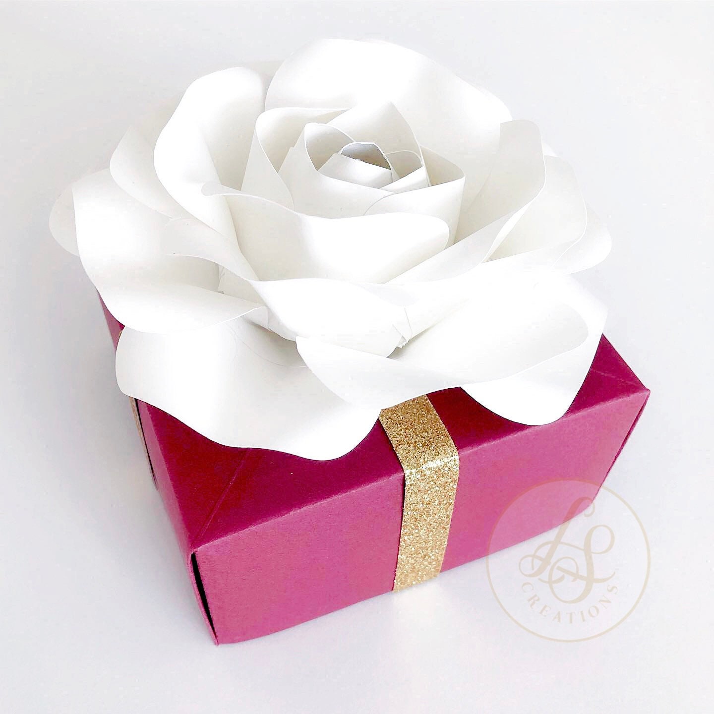 Elegant Paper Flower Gift Box Wedding Bridesmaid Gift - Etsy