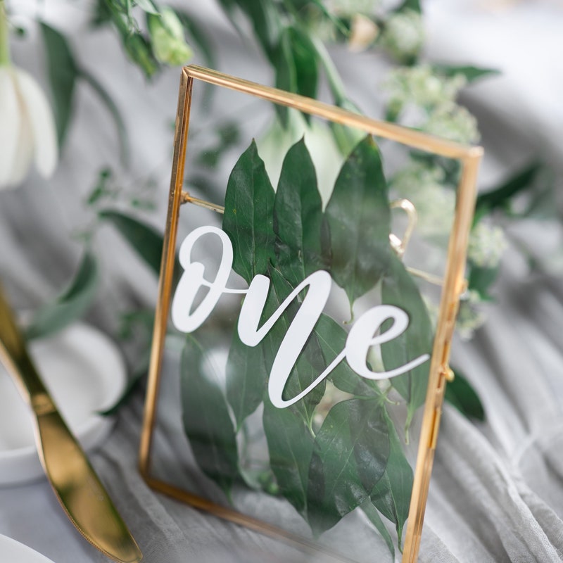 Framed Table Numbers - Etsy