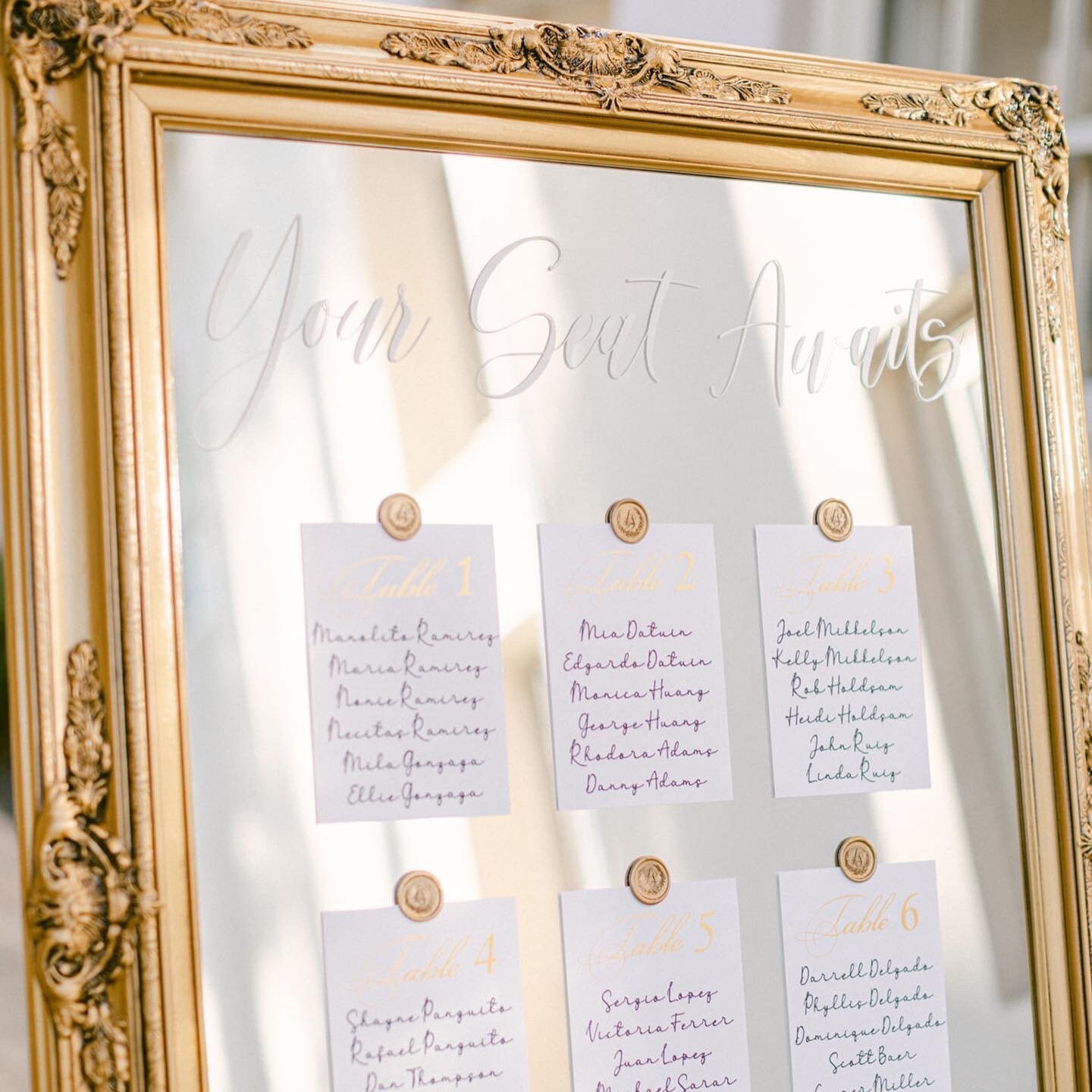 Seating Chart CUSTOM & Personalized Header Title - DECAL ONLY ...