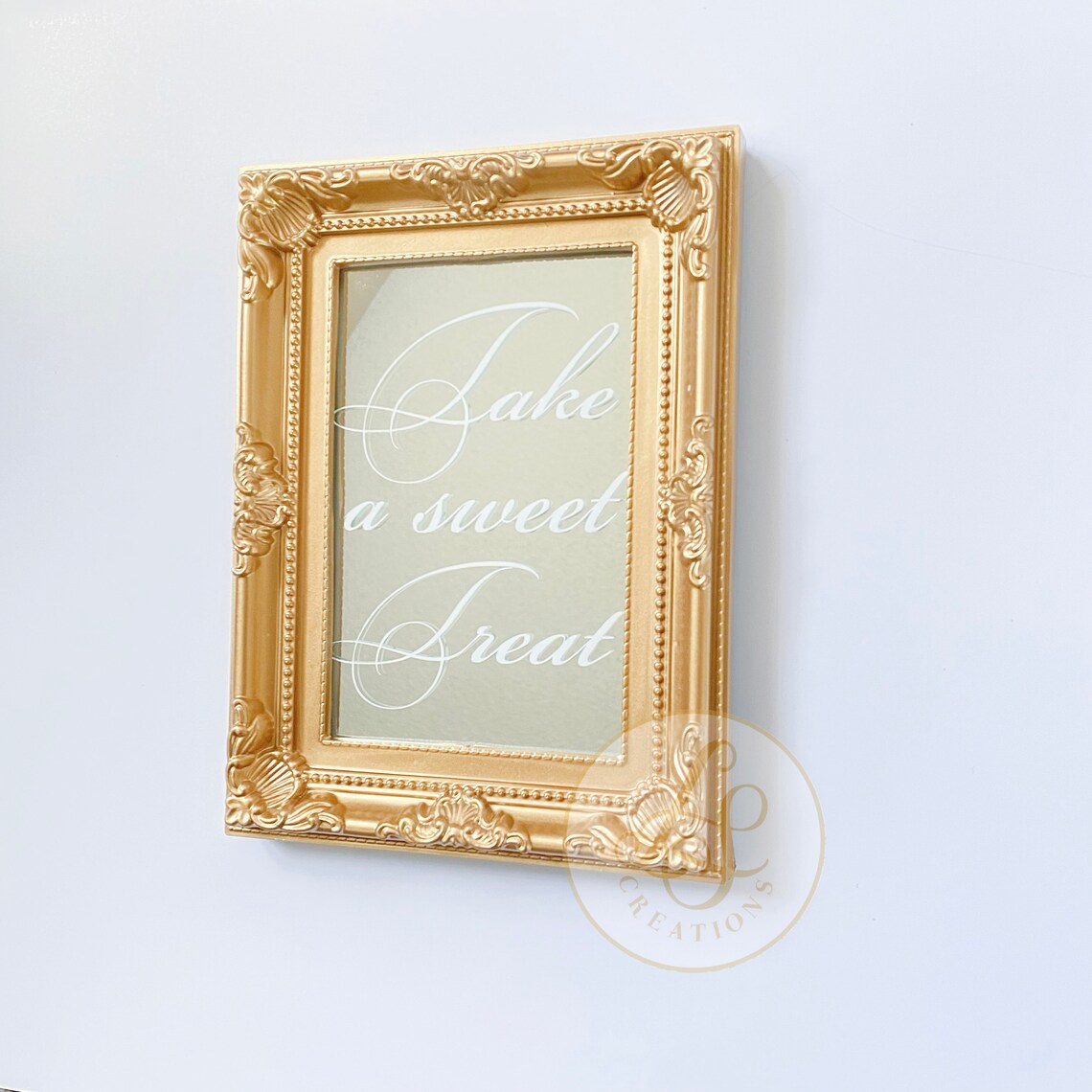 Gold Vintage Mirror Wedding Sign Baroque Ornate - Etsy