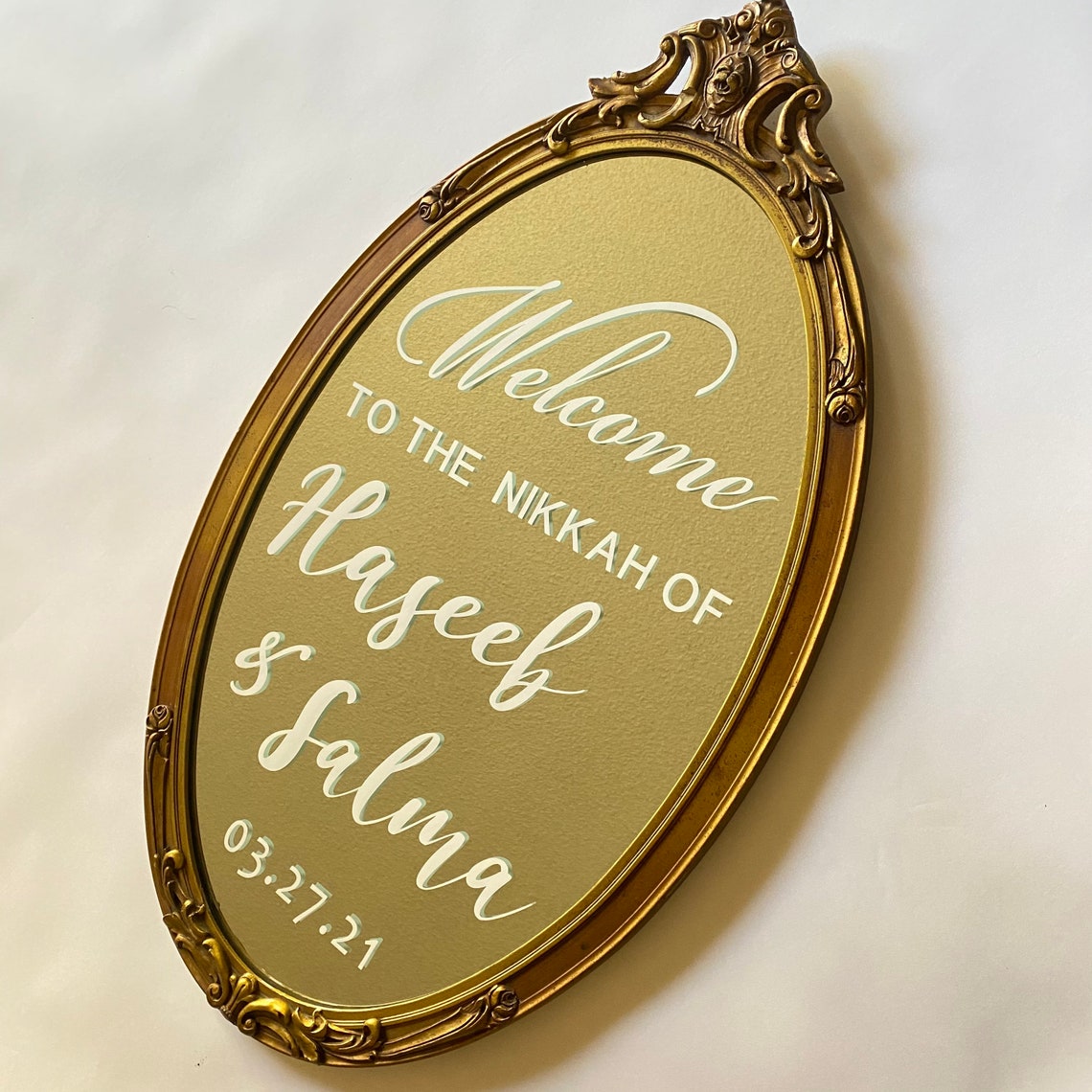 Welcome Wedding Sign Bride and Groom Names and Wedding Date | Etsy