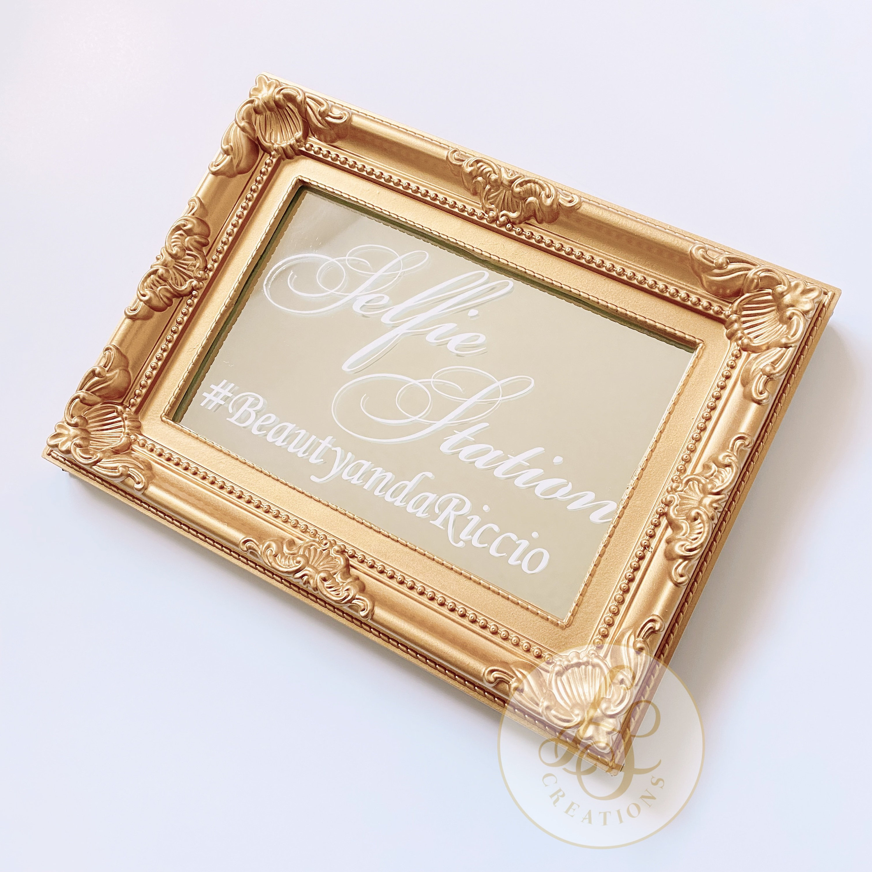 Gold Vintage Mirror Wedding Sign Baroque Ornate - Etsy
