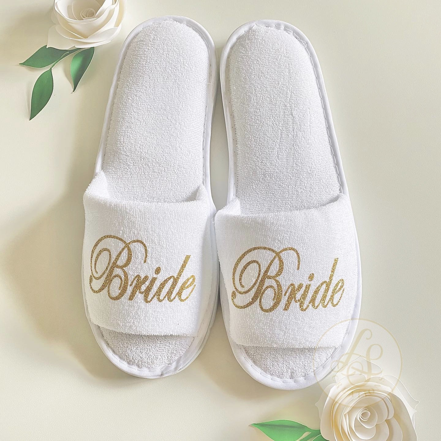 Personalized Bride slippers wedding slippers bridesmaid | Etsy