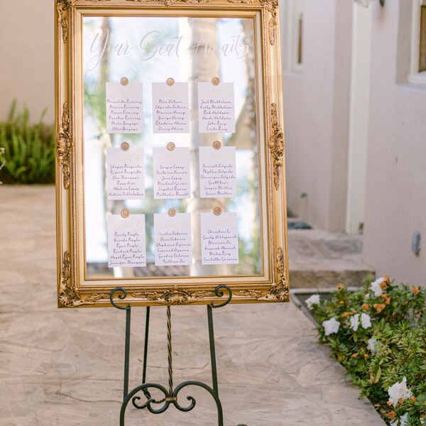 Mirror Seating Chart - Etsy