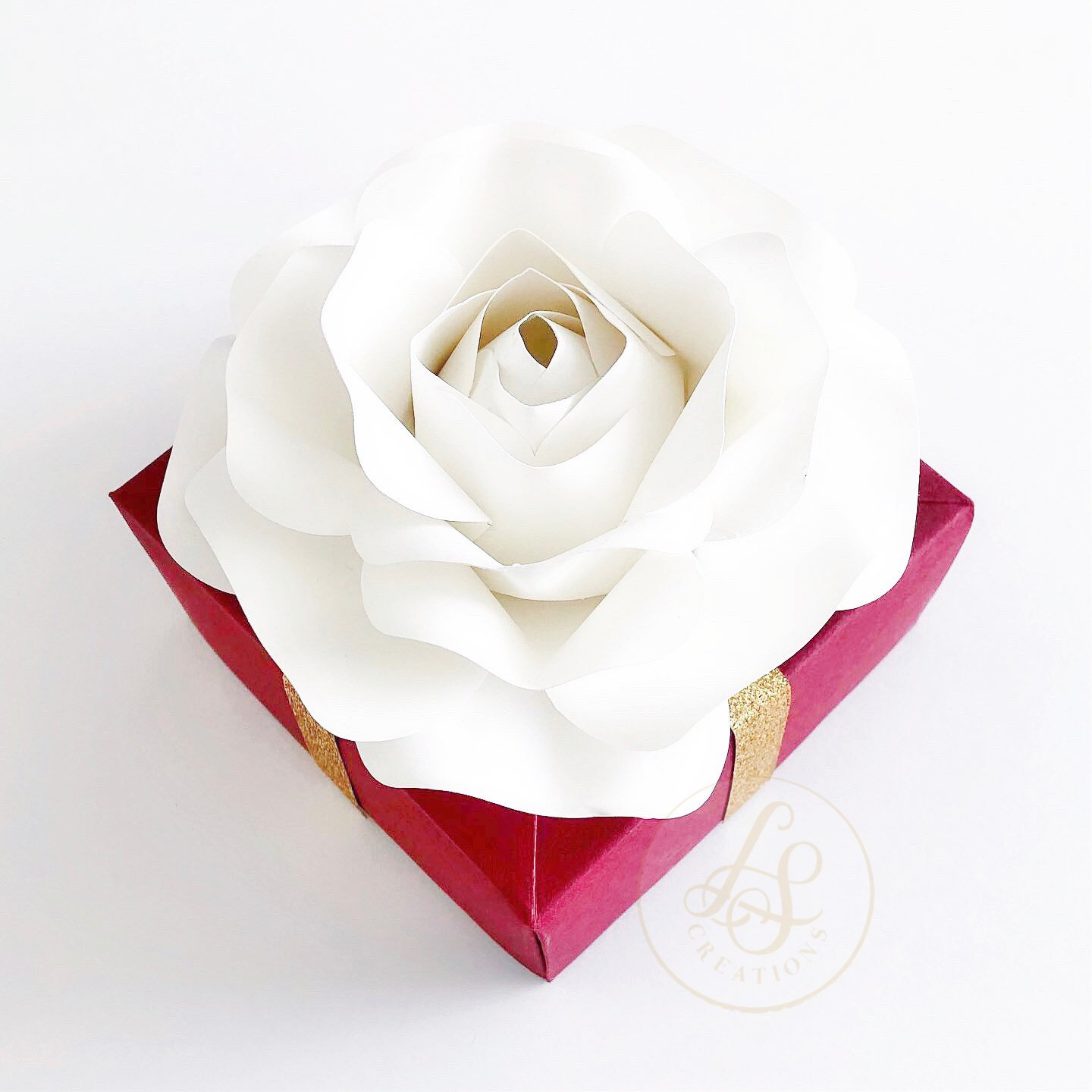 Elegant Paper Flower Gift Box Wedding Bridesmaid Gift - Etsy