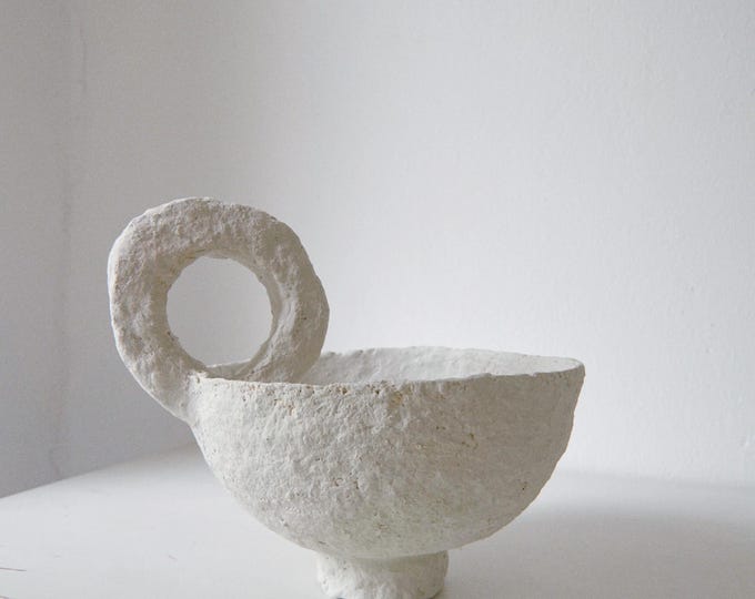 Handmade Organic Texture Papier-mâché Bowl - Etsy