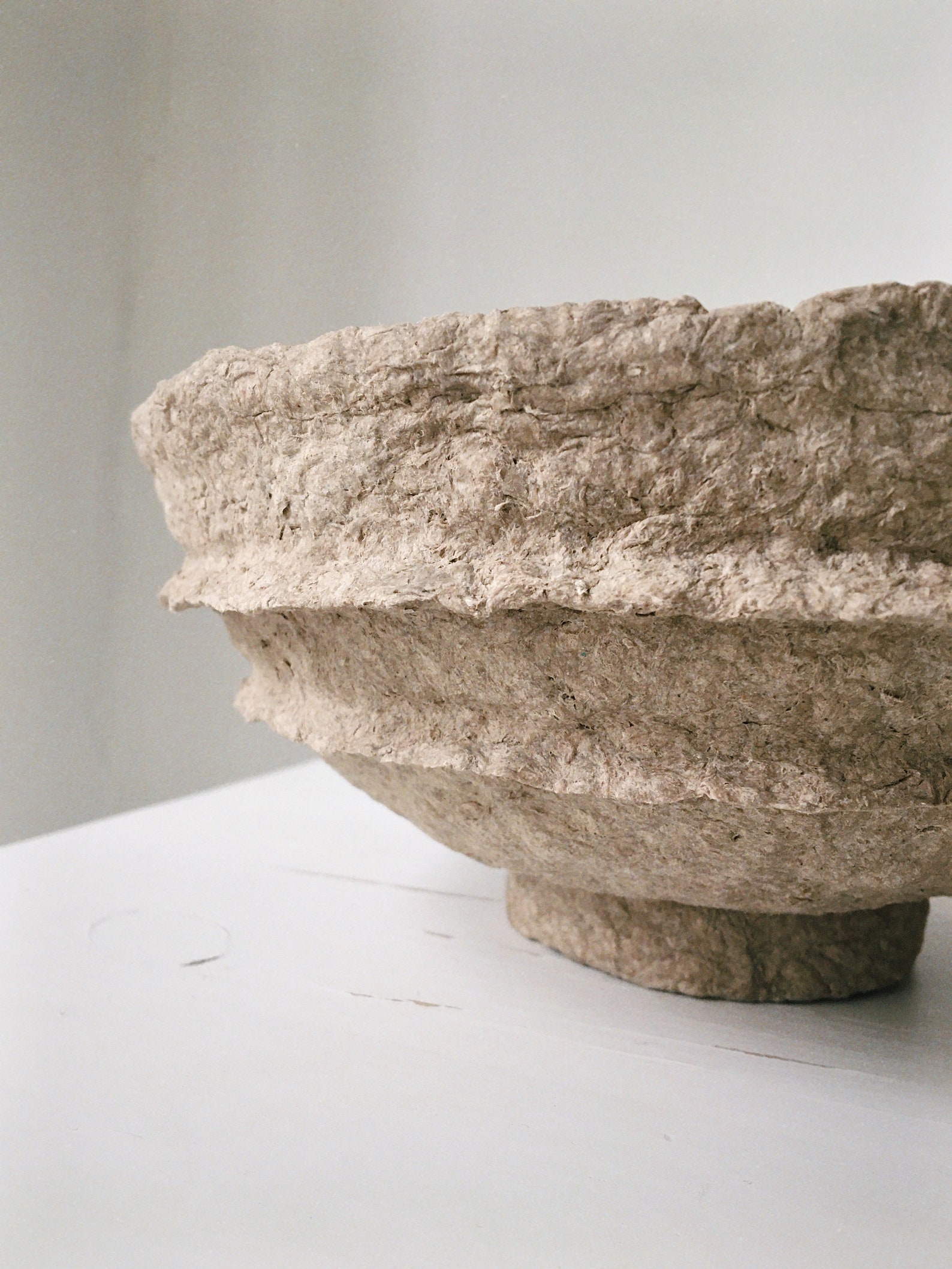 Handmade Organic Texture Papier-mâché Bowl - Etsy