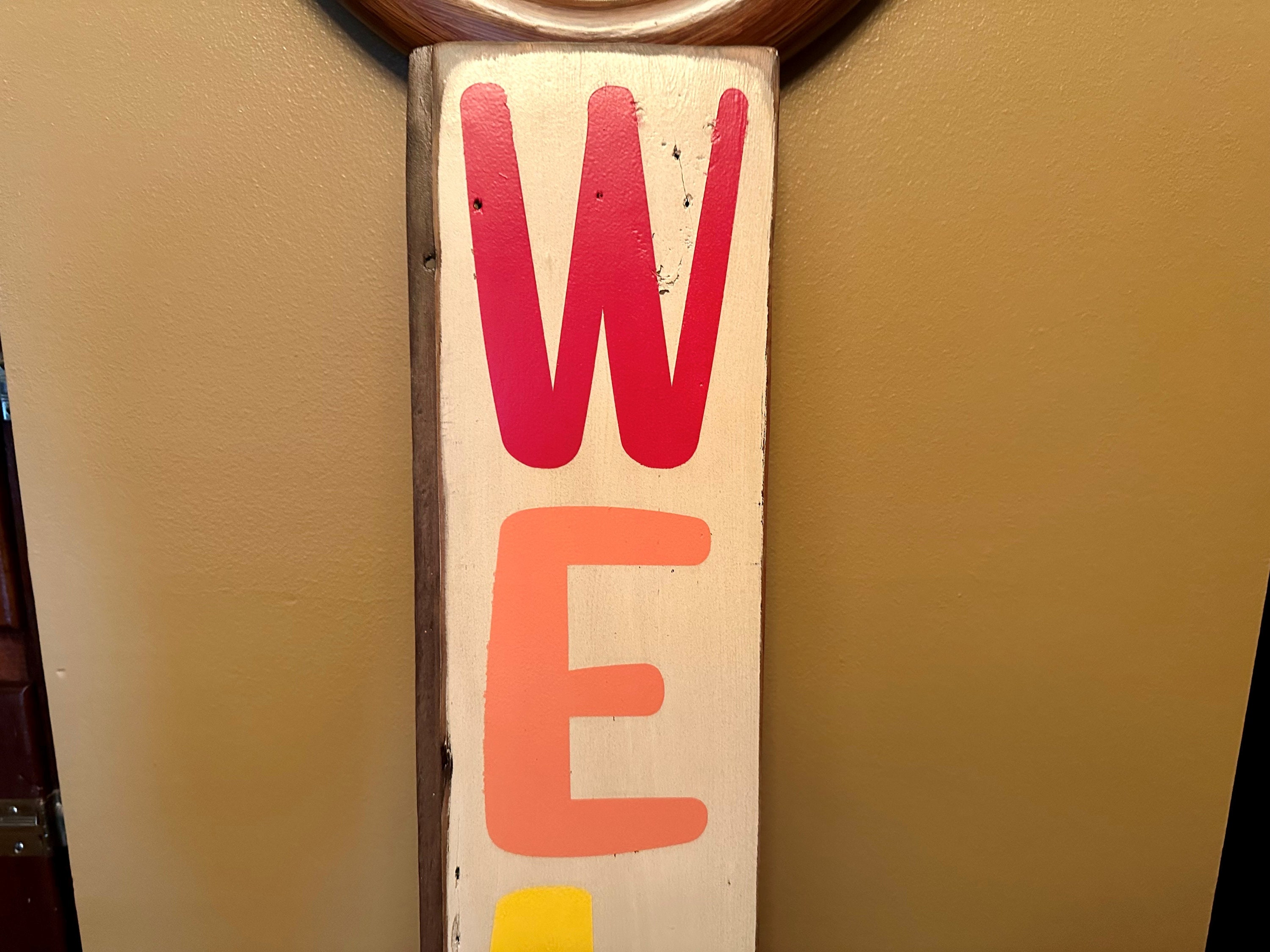 Rainbow Welcome Porch Sign | Pride Outdoor | Welcome Sign | LGTBQ ...