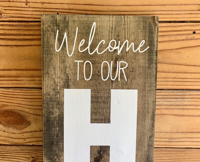 Michigan Welcome Sign, Wood Welcome Sign, Block M Welcome, Welcome ...
