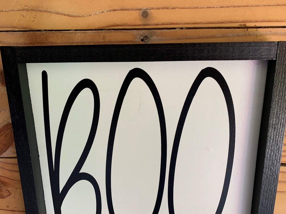BOO! Sign | Halloween Decor | Funny Halloween | Farmhouse Decor | Front ...