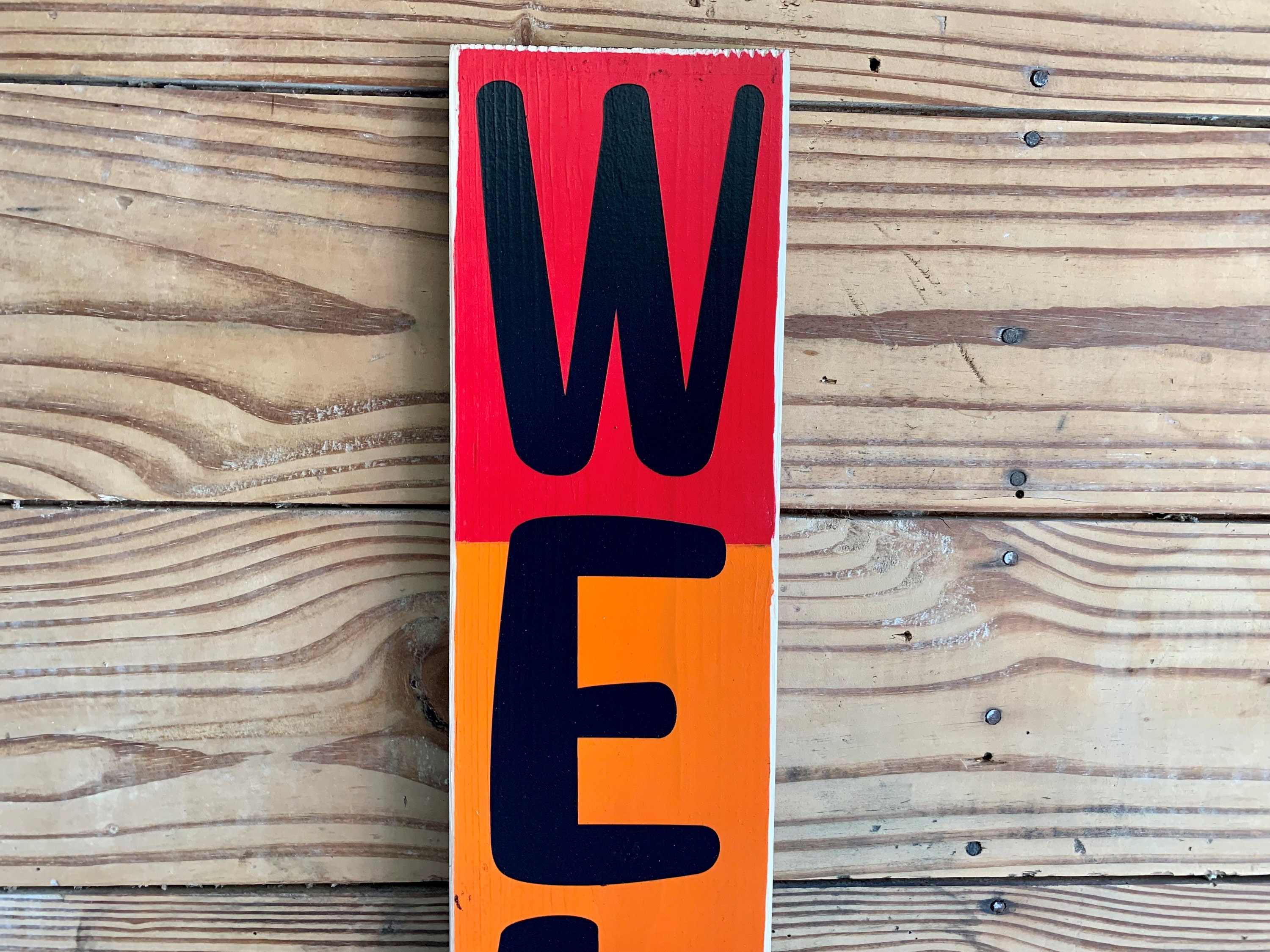 Rainbow Welcome Porch Sign | Pride Outdoor | Welcome Sign | LGTBQ ...