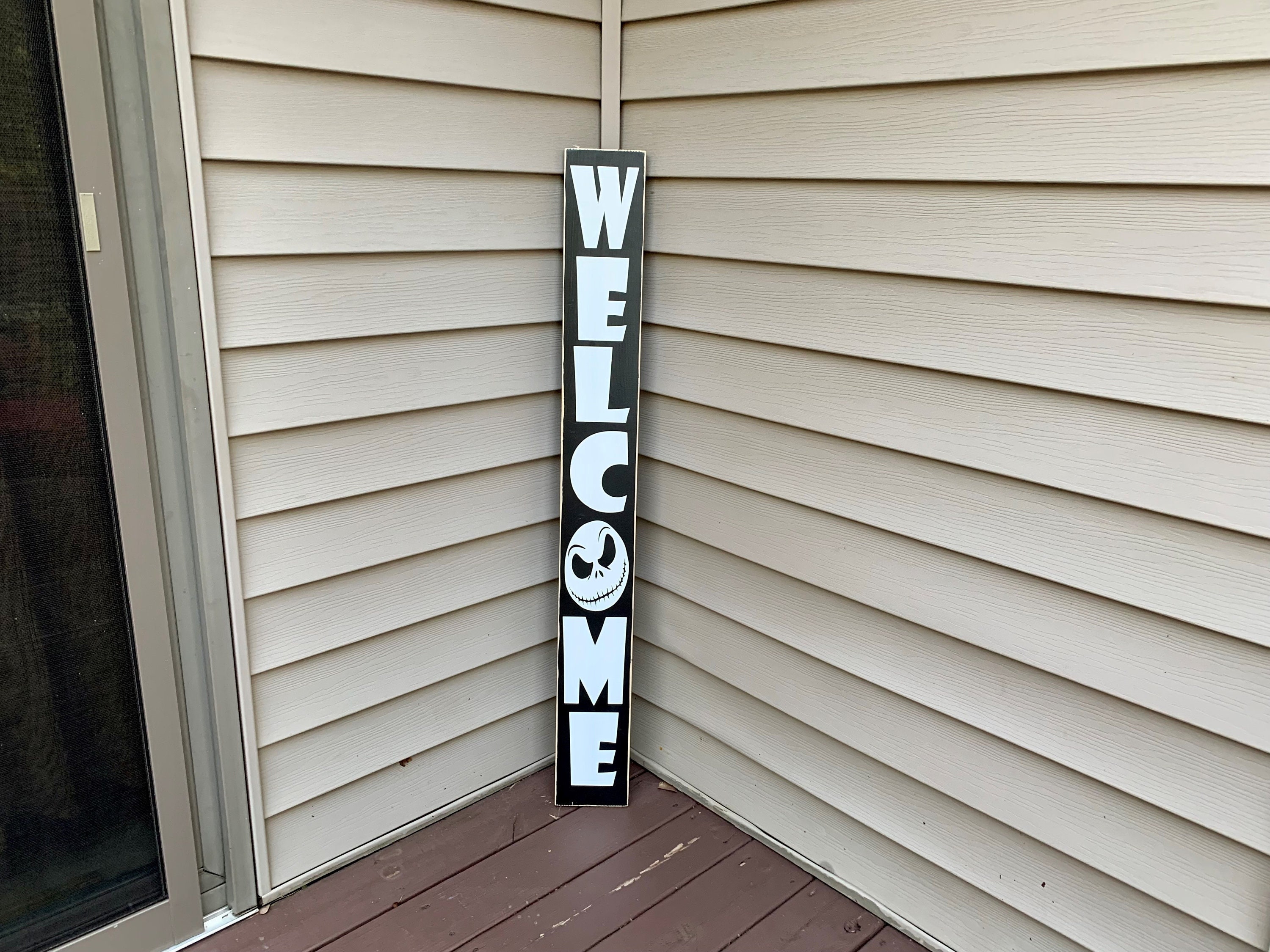 Nightmare Before Christmas Welcome Sign Disney Jack - Etsy