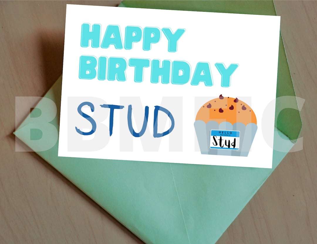 Happy Birthday Stud Muffin - Etsy