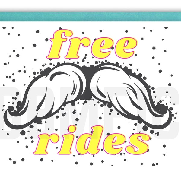 Free Mustache Rides - Etsy