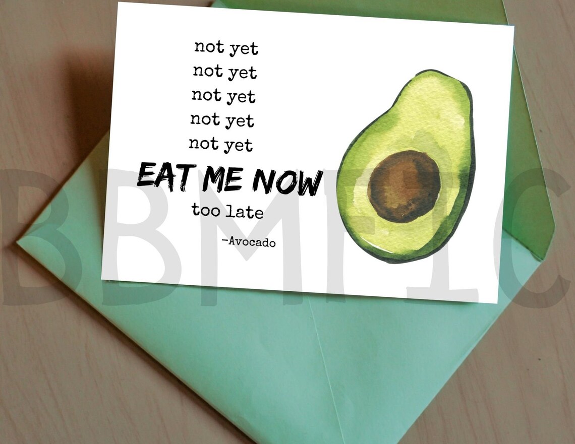 Avocado Timeline - Etsy
