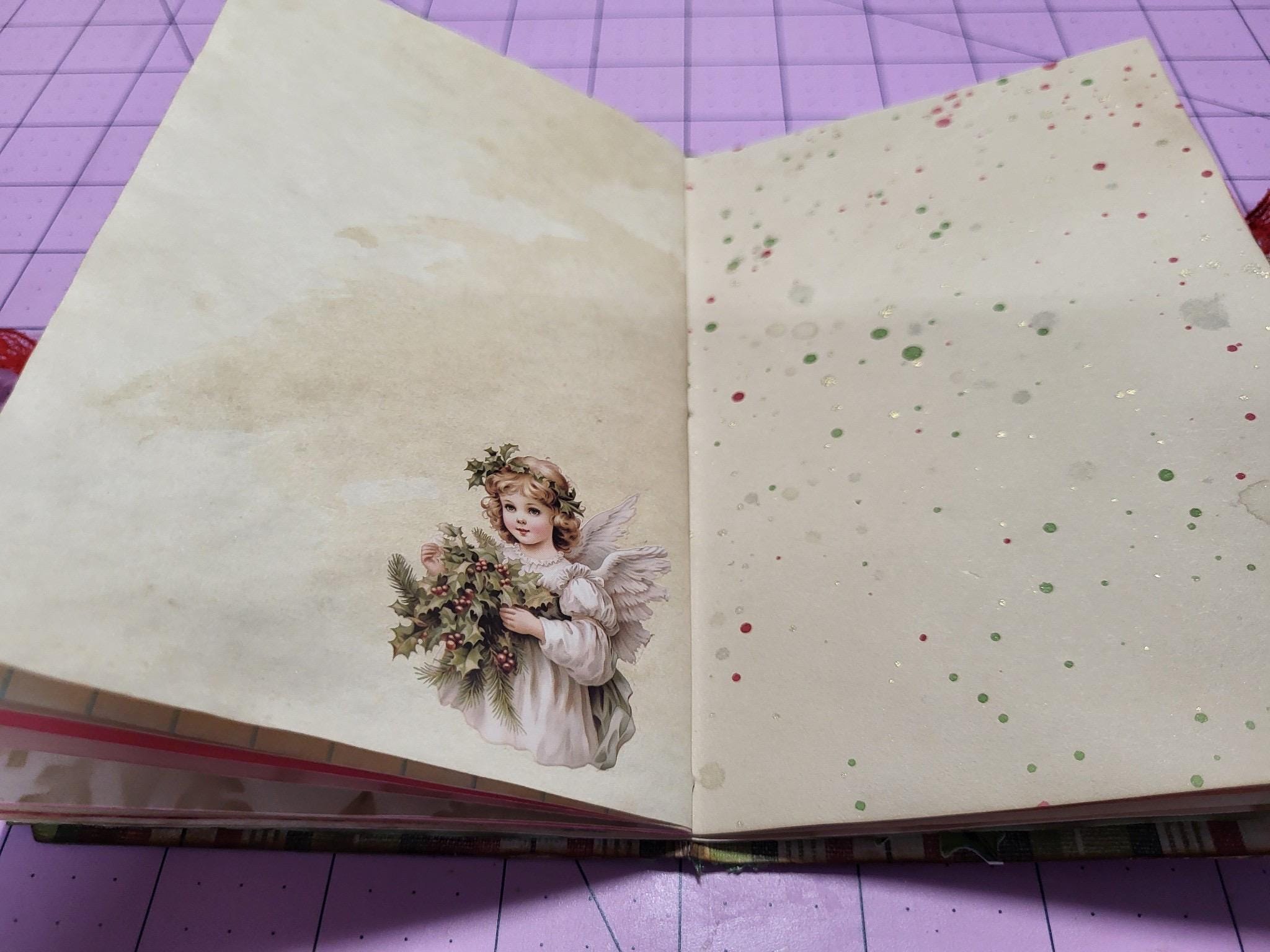 Handmade Tim Holtz File Folder holly Time Christmas Journal - Etsy