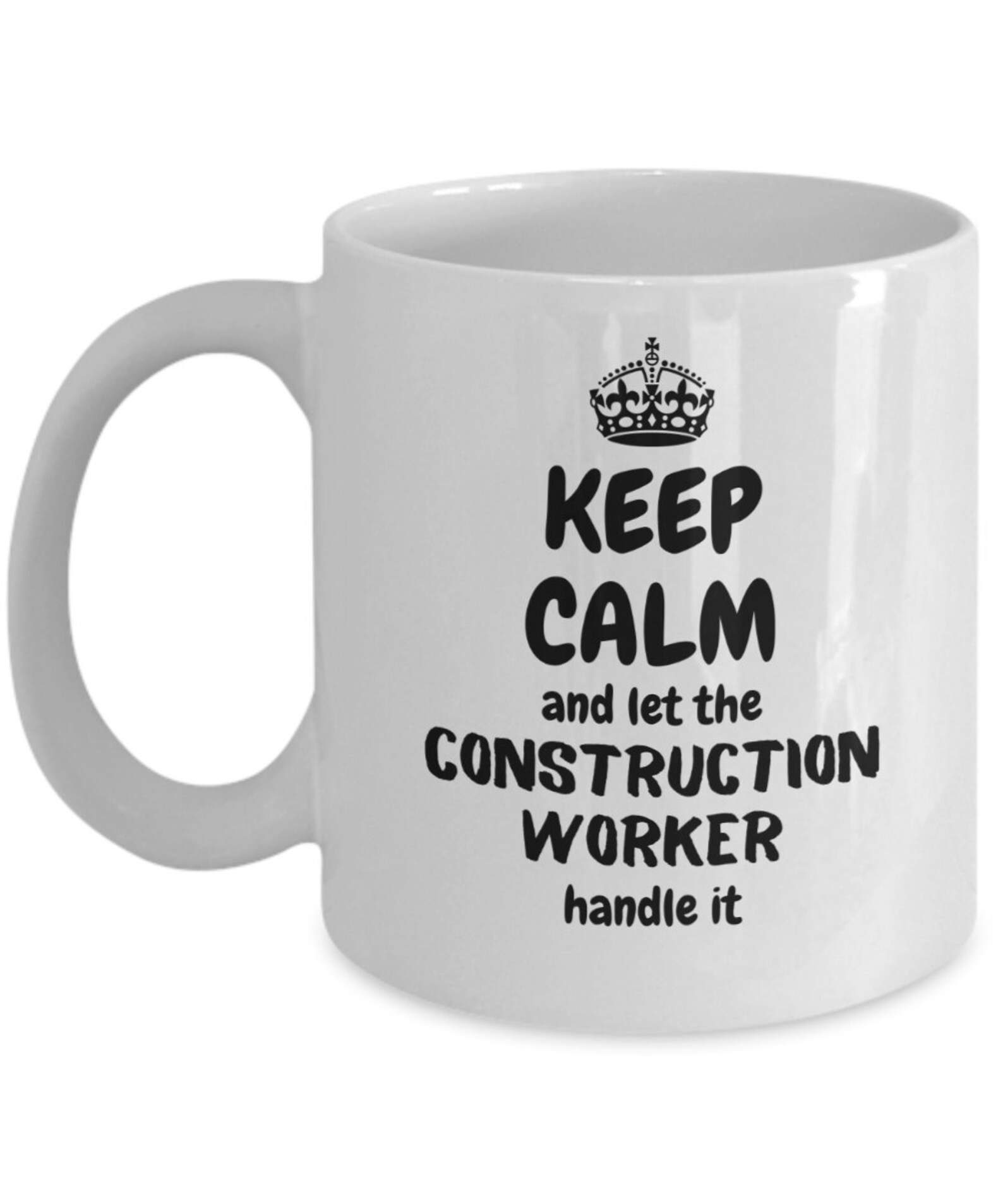 Funny construction worker coffee mug home builder gift | Etsy