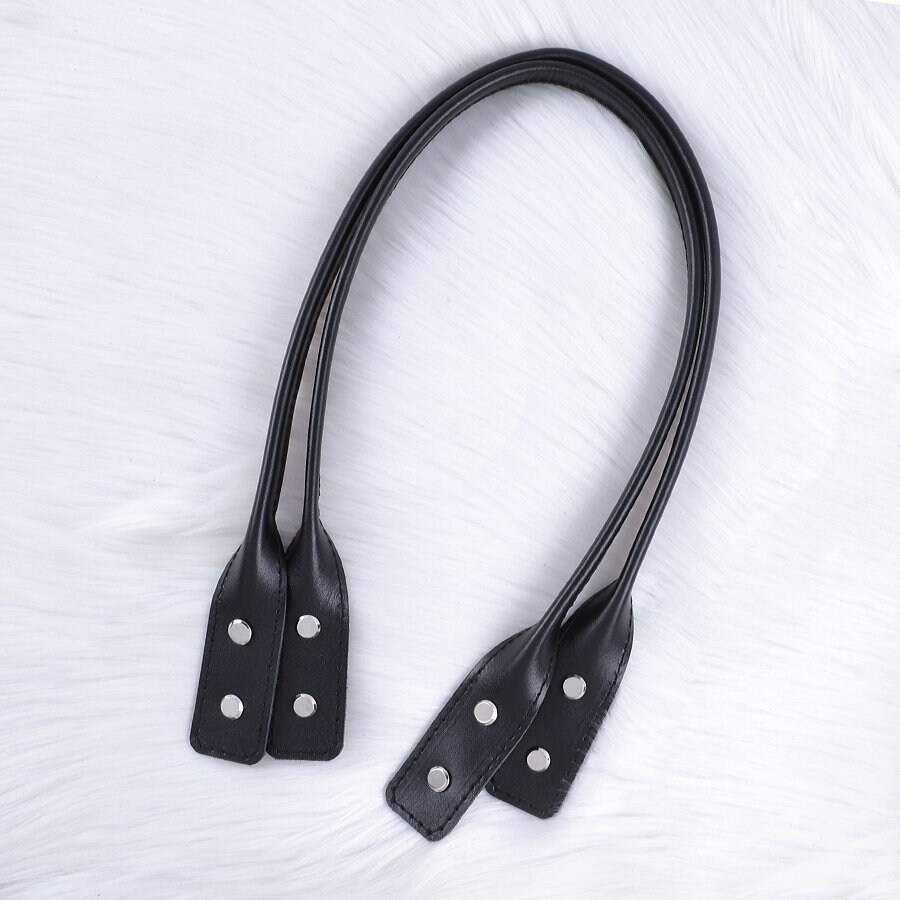Leather Handles for Bag With Simple Screw Fixing 65 Cm, Pair Genuine ...