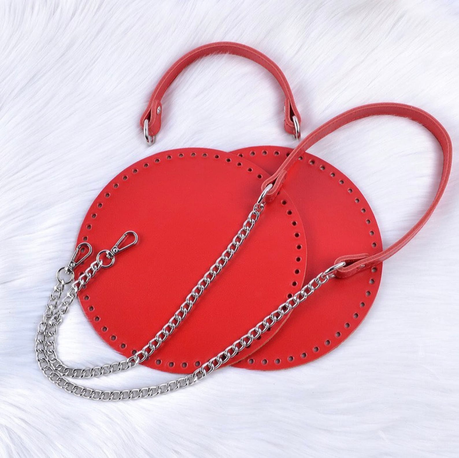 Set for Making a Round Bag Paris From Genuine Leather for - Etsy