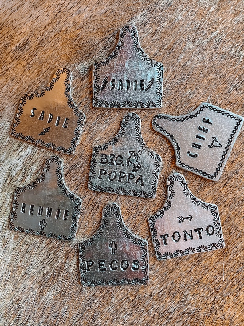 XL Cattle Tag Dog Tags for LARGE Breeds - Etsy