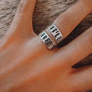 Personalized Wrap Rings - Etsy