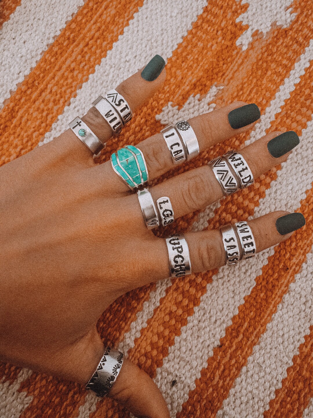 Personalized Wrap Rings - Etsy