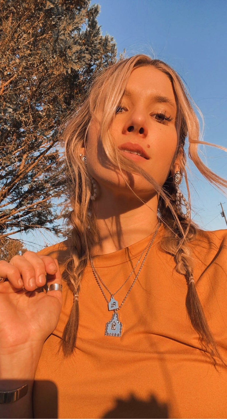 Small Initial/brand Necklace - Etsy