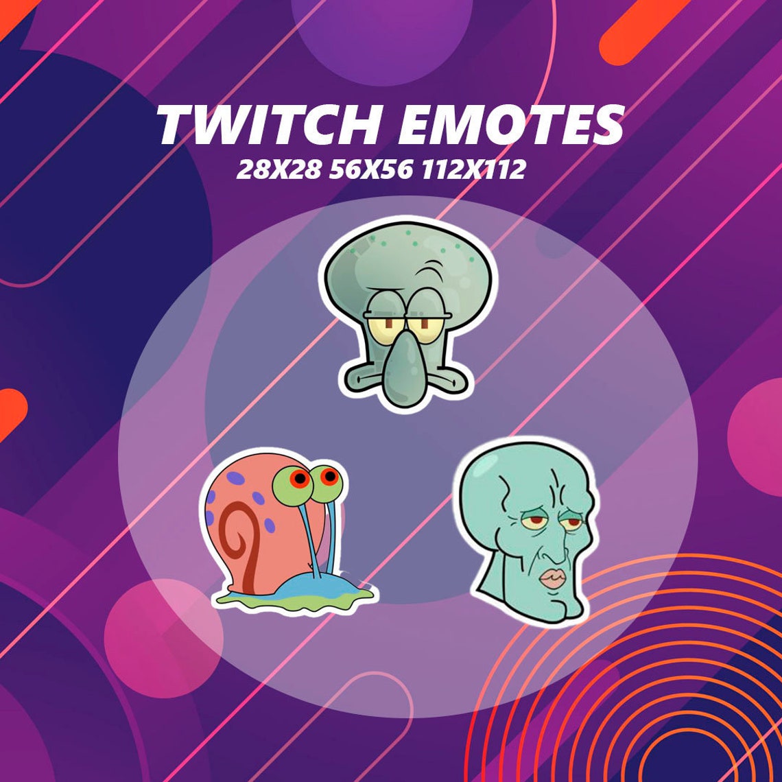 Spongebob Emotes Twitch Emotes Discord Cute Custom Emotes | Etsy India