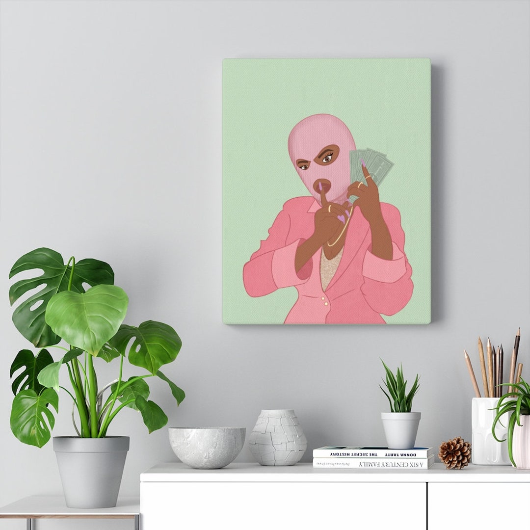 Boss Lady Money Bills Wall Art poderosa mujer con - Etsy España