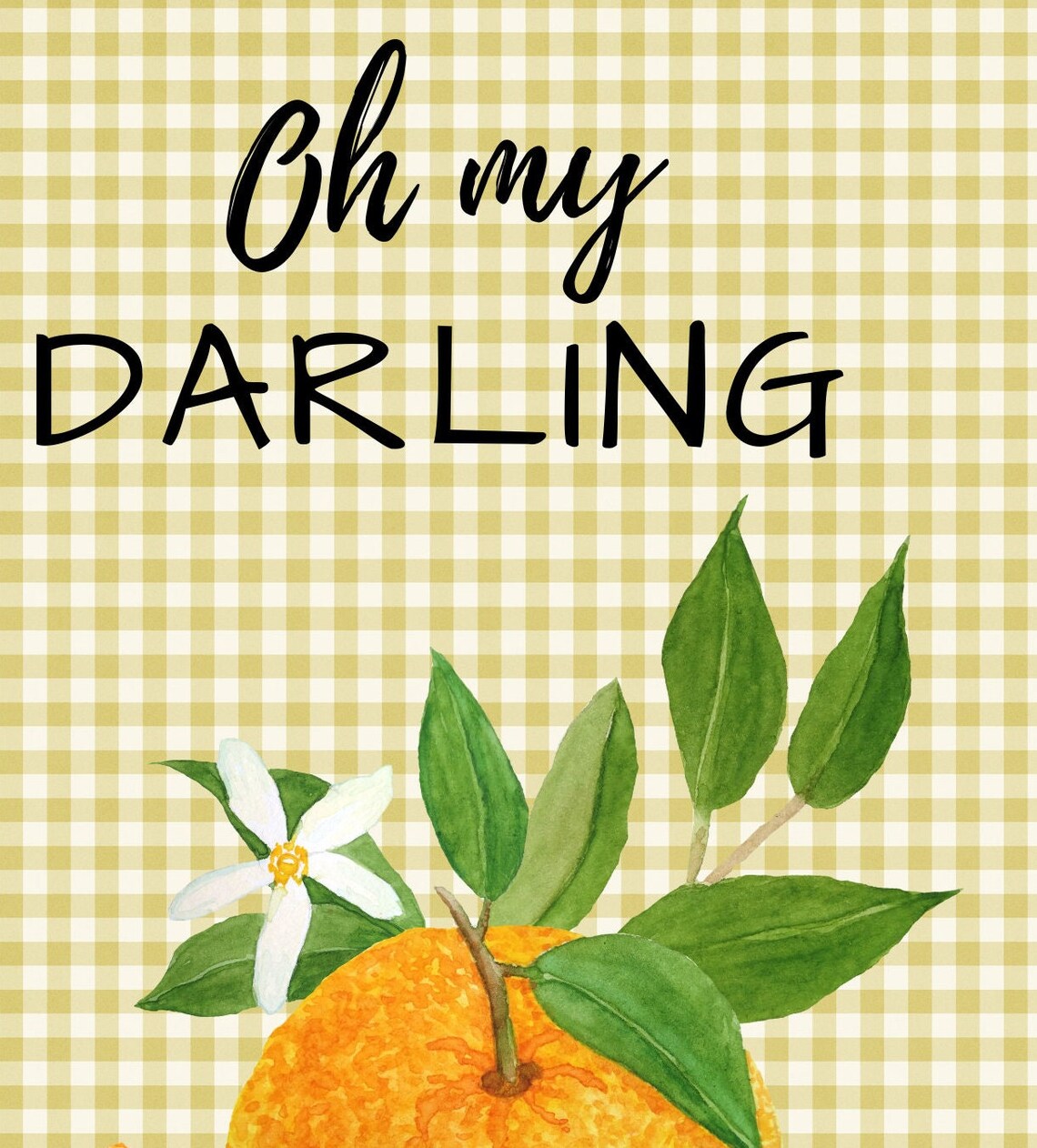 Oh My Darling Clementine Decor Wall Art Print Sing a Long - Etsy