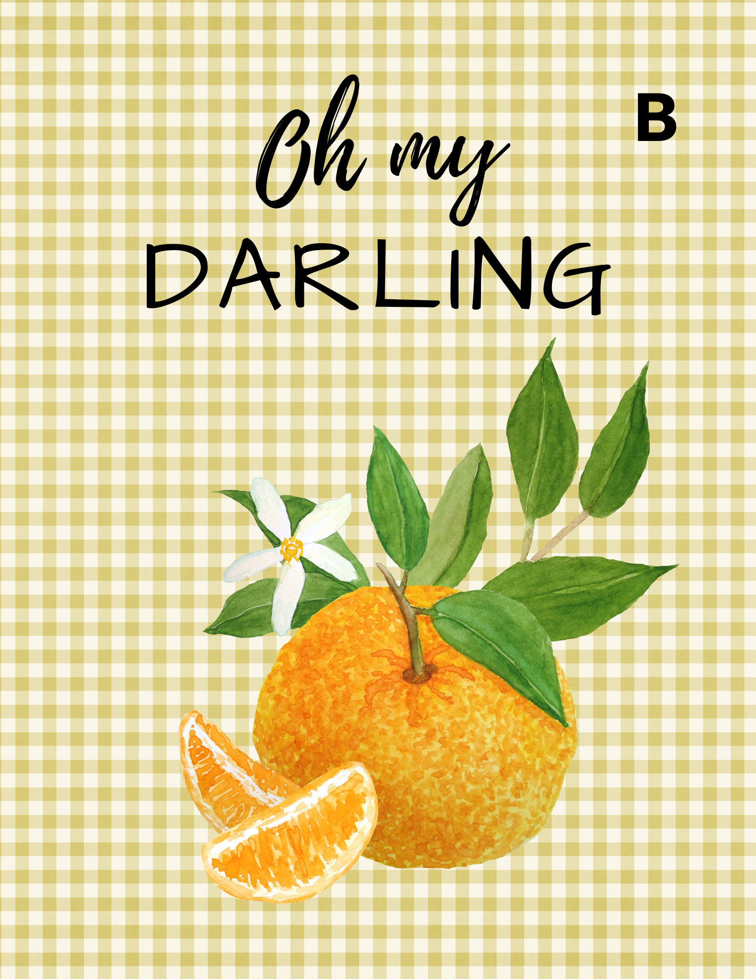 Oh My Darling, Clementine Decor, Wall Art Print, Sing a Long, Humorous ...