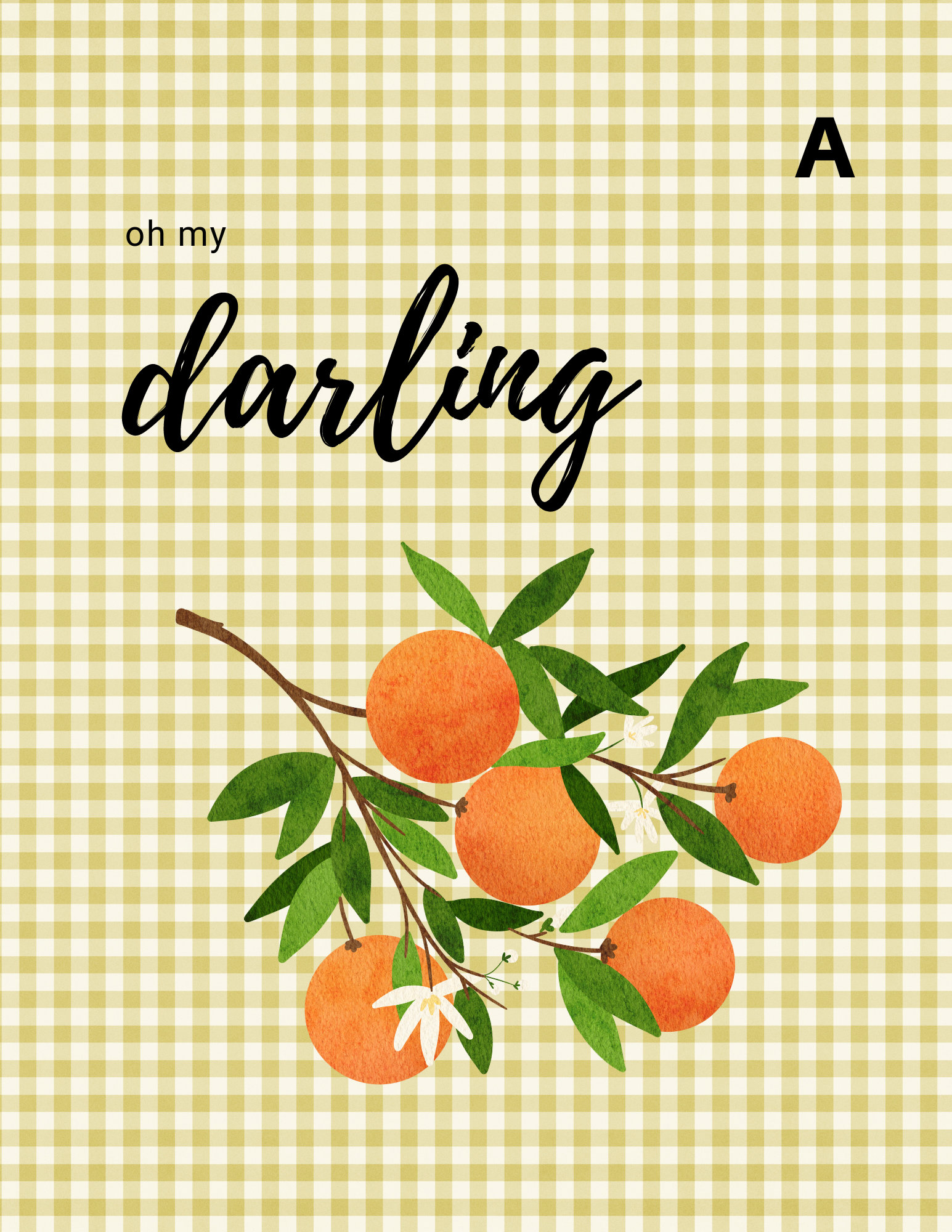 Oh My Darling, Clementine Decor, Wall Art Print, Sing a Long, Humorous ...