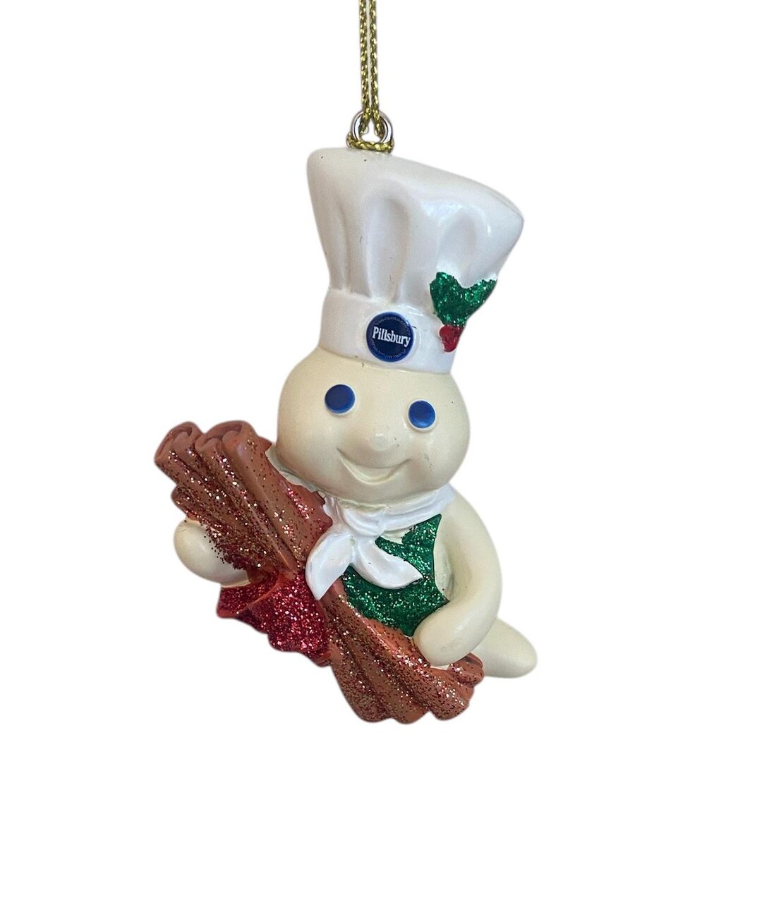 Vintage Danbury Mint Pillsbury Doughboy Glitter Holiday Christmas ...