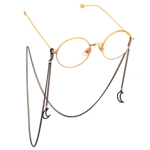 Black Star Pendant Glasses Chain/metal Glasses Chain/star - Etsy