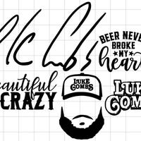 Luke Combs SVG Bundle - Etsy