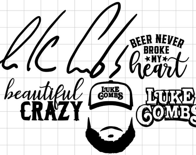 Luke Combs SVG Bundle - Etsy Australia