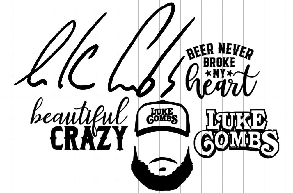 Luke Combs SVG Bundle - Etsy