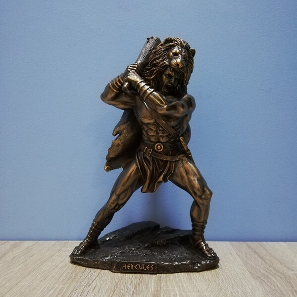 Vintage Bronze Hercules Statue - Etsy