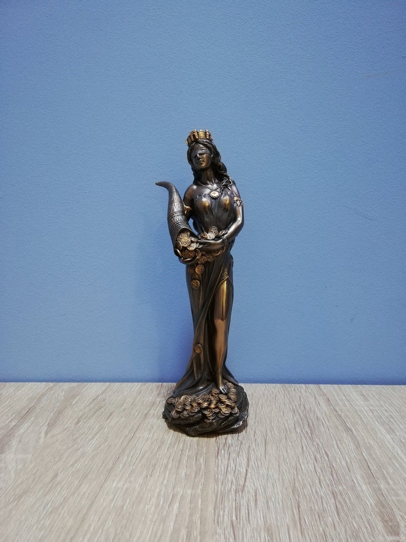 Fortuna Goddess of Wealth Tyche 7.28in-18.5cm Ancient Greek | Etsy