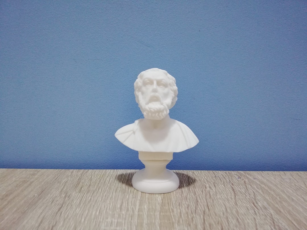 Homer Famous Ancient Greek Author Bust Head 10.5cm-4.13in Handmade ...